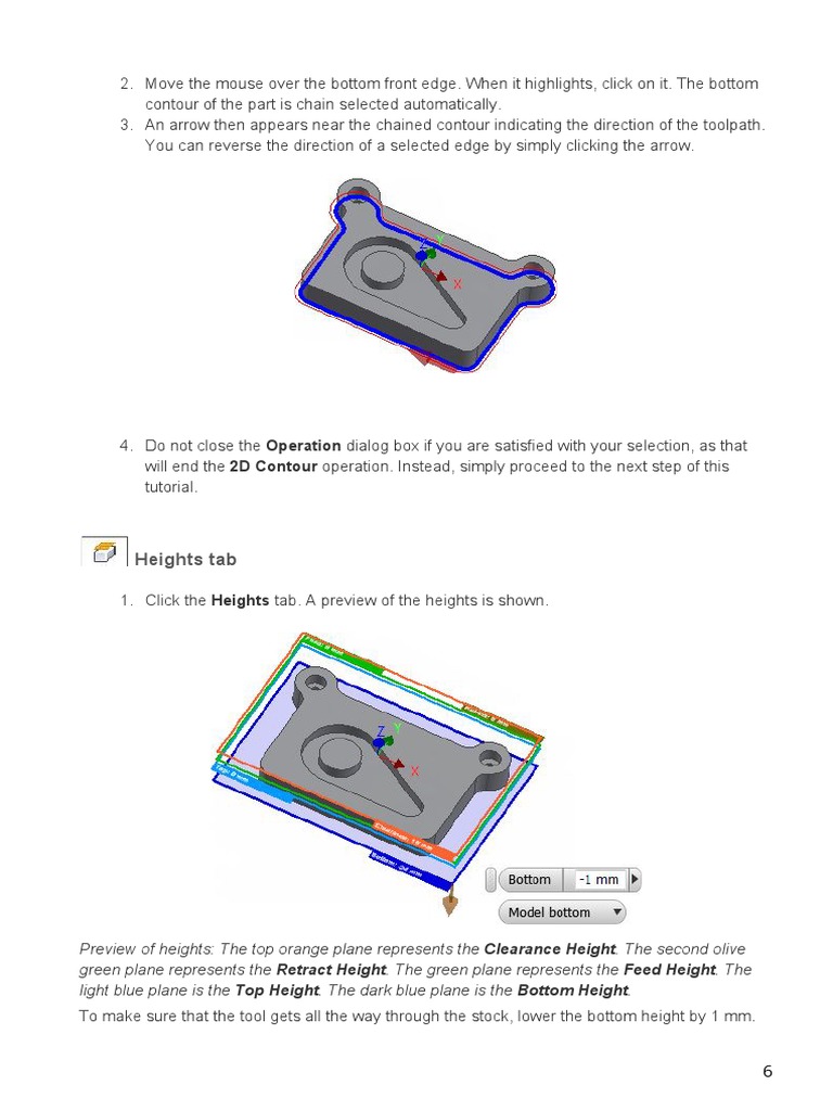 2D Contour Operation Tutorial | PDF