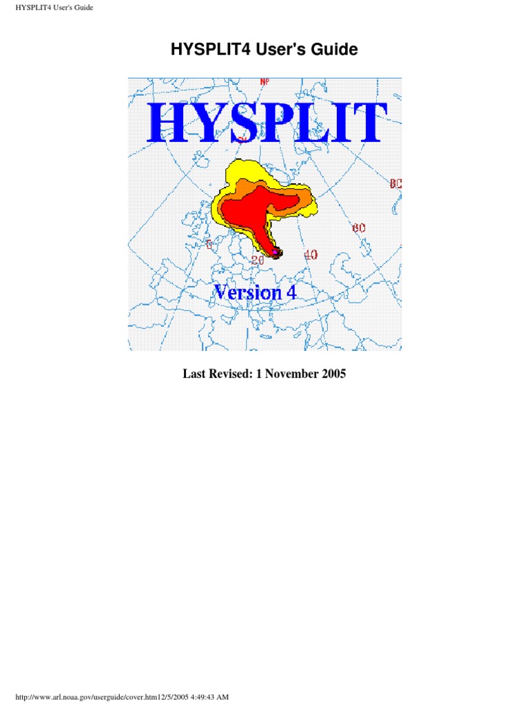 Hysplit User Guide | PDF | Command Line Interface | File Format