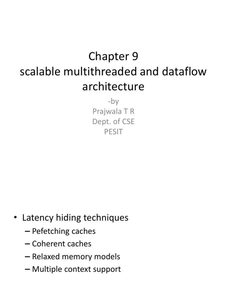 Chapter 9 | PDF | Thread (Computing) | Cache (Computing)