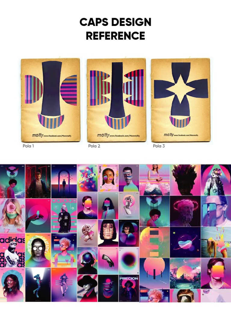 Caps Design Reference: Pola 1 Pola 2 Pola 3 | PDF