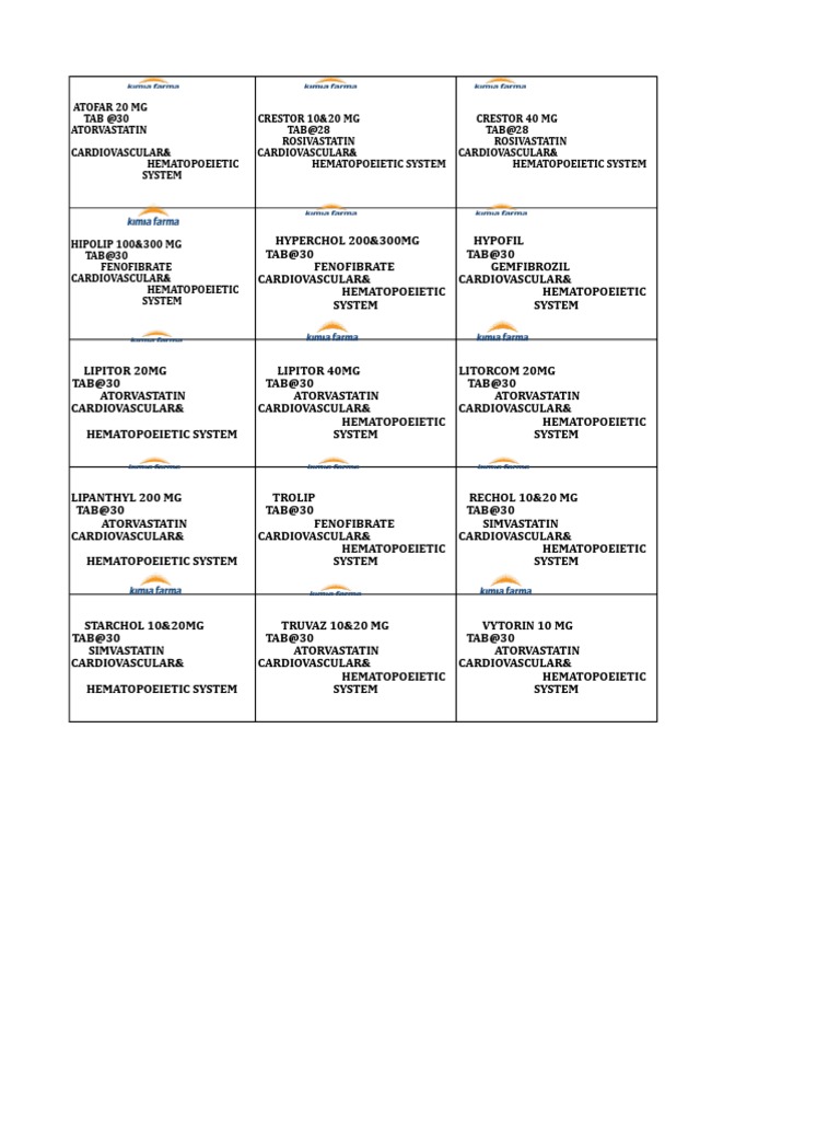 ETIKET Ripaa - Excel | PDF | Rtt | Pharmacology