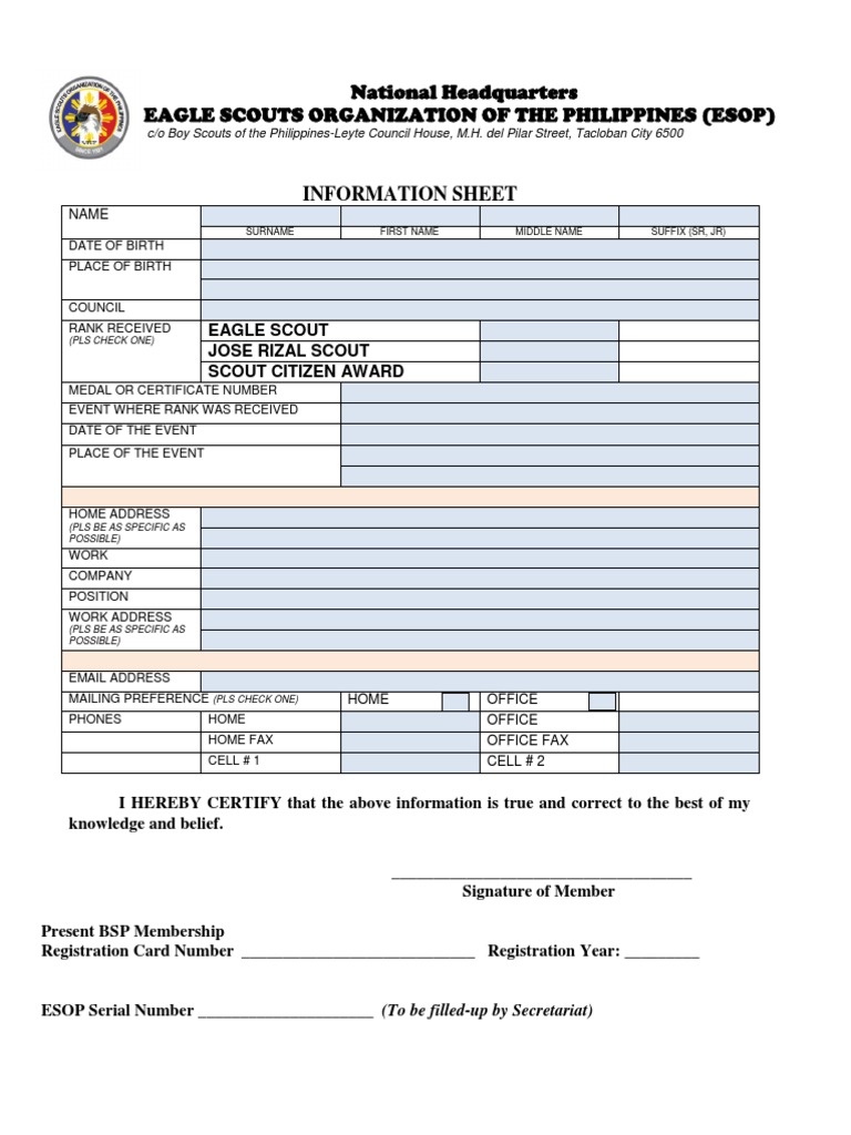 7 Esop Info Sheet Final | PDF