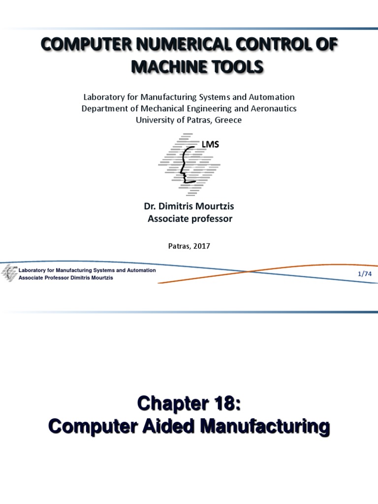 Chapter 18 - Computer Aided Manufacturing PDF | PDF | Numerical Control ...