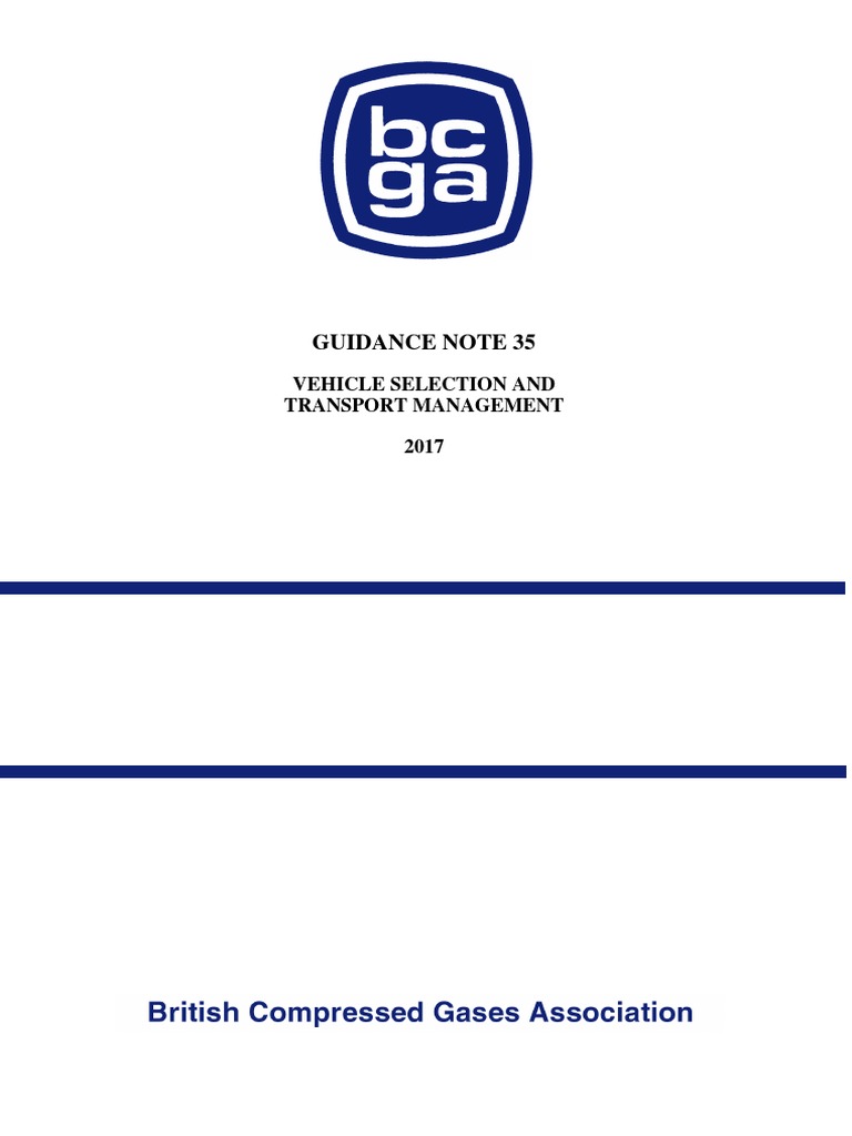 GN35 Vehicle Selection and Transport Management | PDF | Dangerous Goods ...