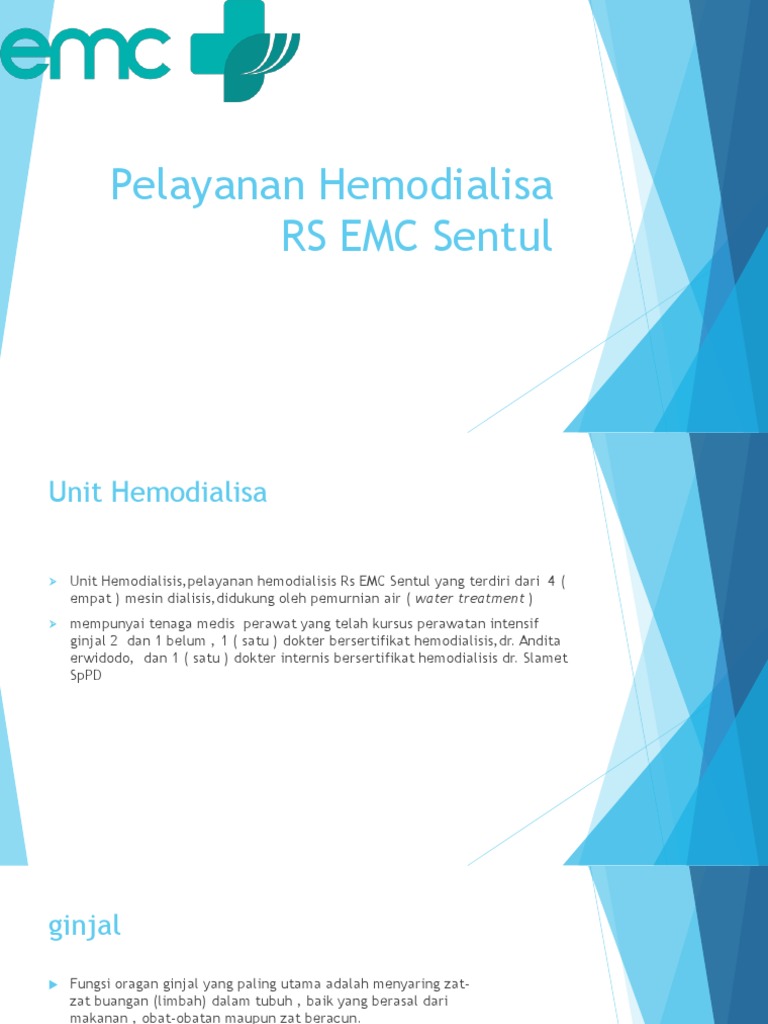 Pelayanan Hemodialisa RS EMC Sentul | PDF