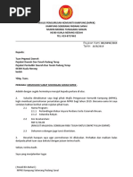 Surat Sokongan Permohonan Kuarters - Template | PDF