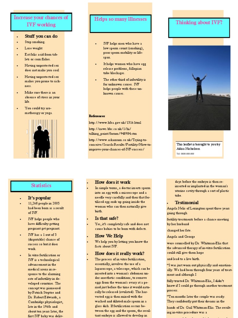 IVF Leaflet PDF | PDF | In Vitro Fertilisation | Infertility