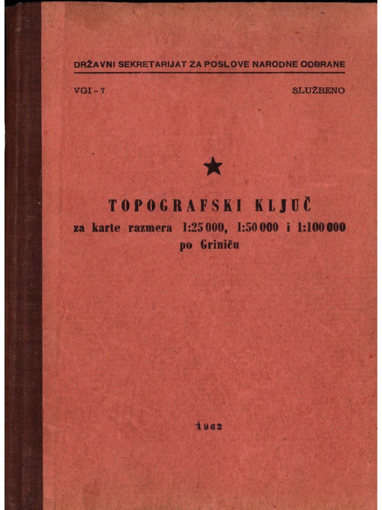 Topografski Kljuc PDF | PDF
