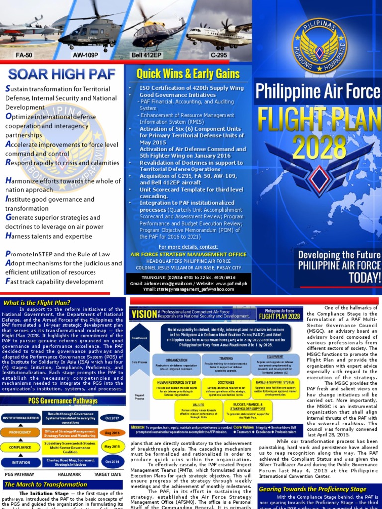 2PAF Flight Plan 2028 Brochure PDF | PDF | Strategic Management | Business