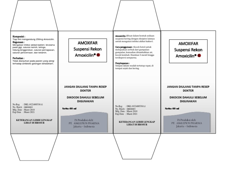 Kemasan Amox New Fix2 | PDF