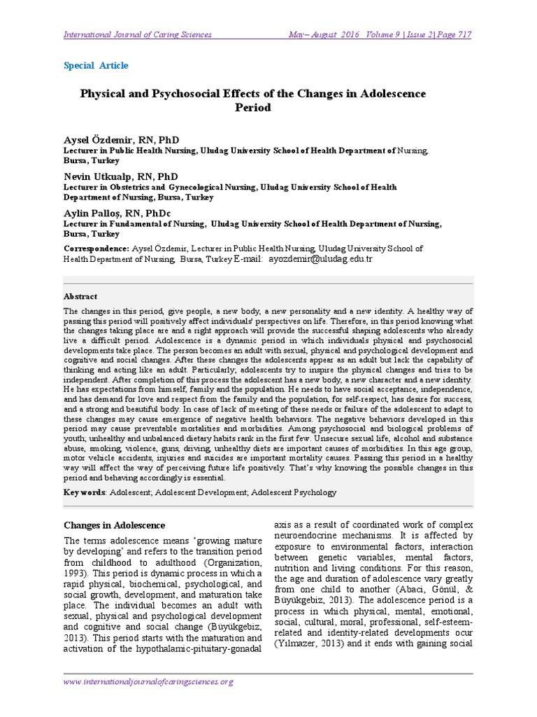 Understanding Peak Height Velocity | PDF | Puberty | Adolescence