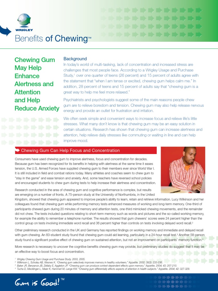 Chewing Gums PDF | PDF | Recall (Memory) | Memory