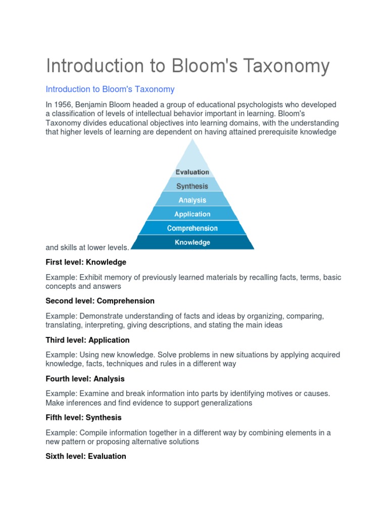 Introduction To Bloom | PDF