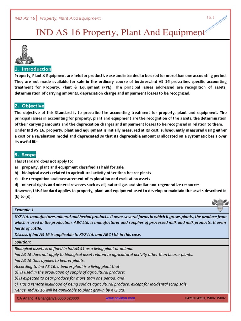 IND AS 16: Property, Plant & Equipment Guide | PDF | Fixed Asset | Depreciation