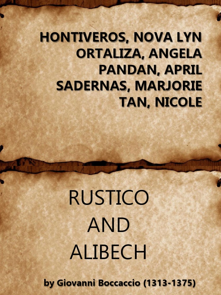 Rustico and Alibech | PDF | Giovanni Boccaccio | The Decameron