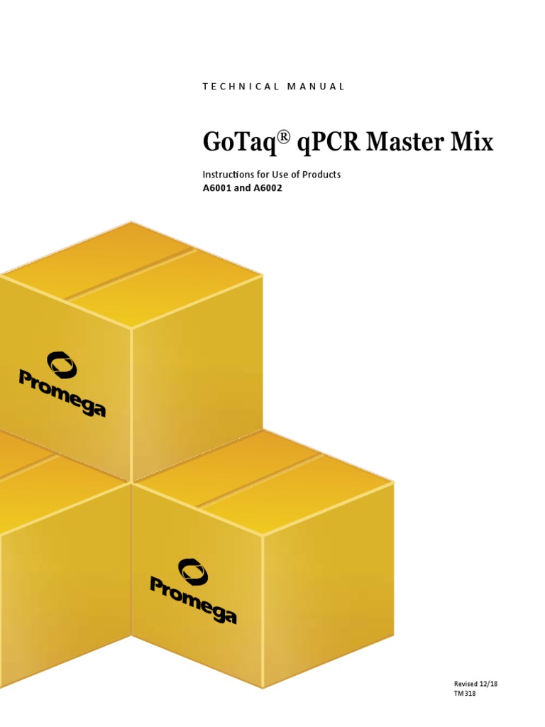 Gotaq QPCR Master Mix Protocol PDF | PDF | Real Time Polymerase Chain ...