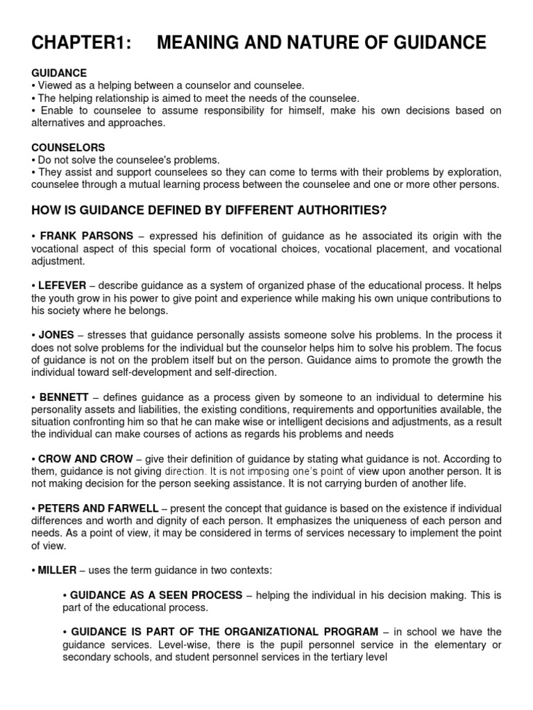 Guidance and Counselling | PDF | Counseling Psychology | Psychotherapy