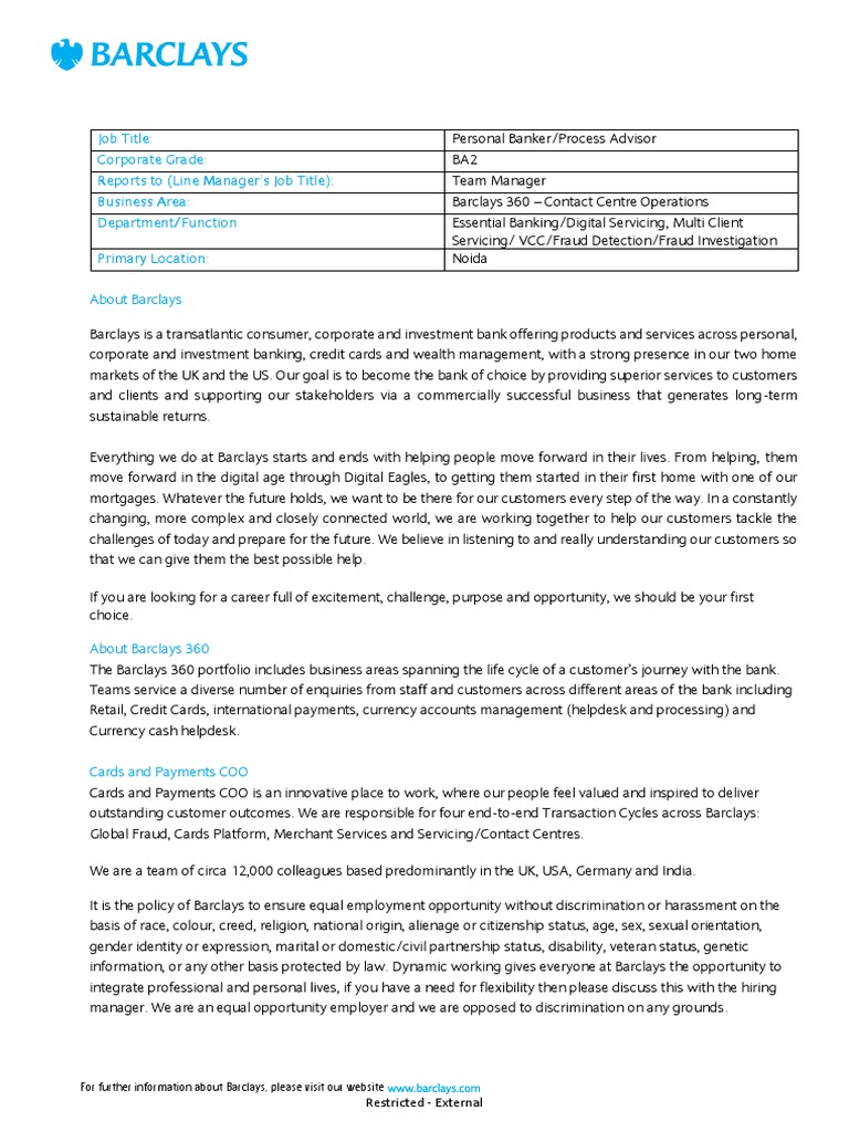 Job Title: Corporate Grade: Reports To (Line Manager's Job Title ...