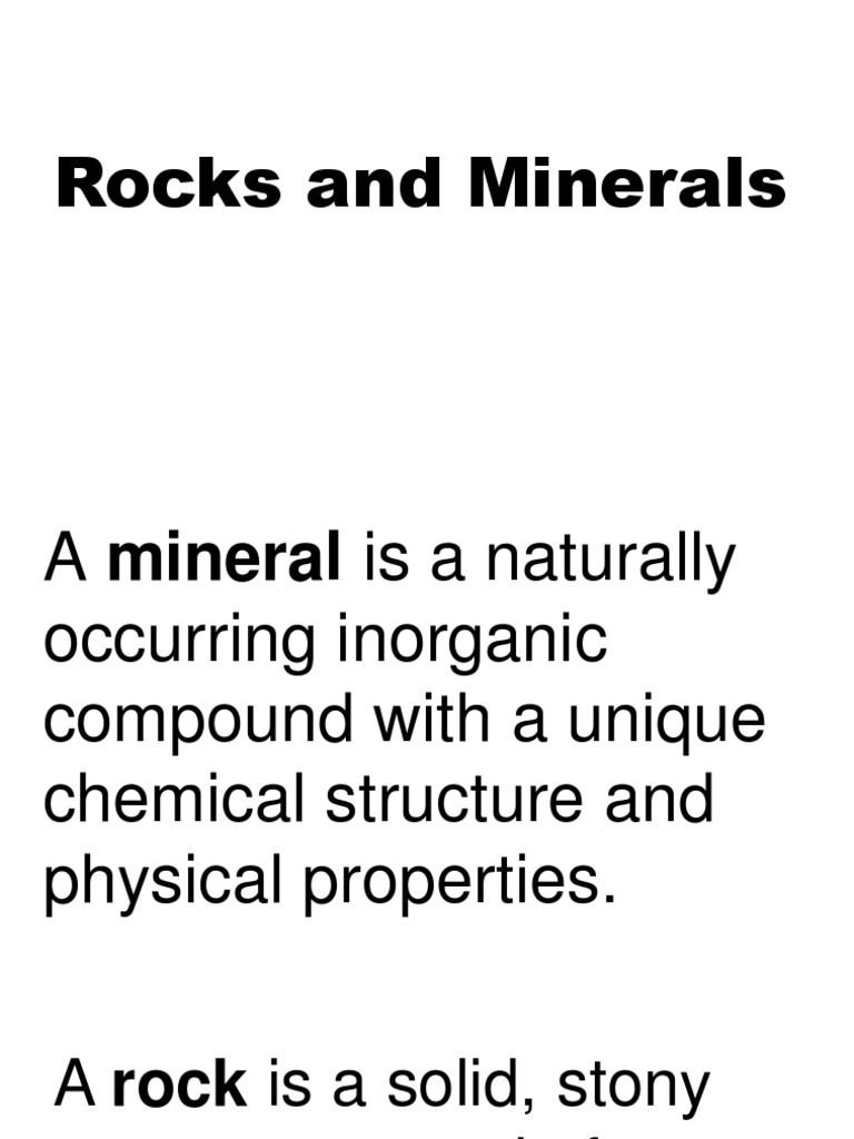 Rocks and Minerals | PDF | Minerals | Ductility