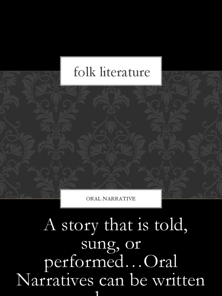 Folk Literature | PDF | Narrative | Folklore