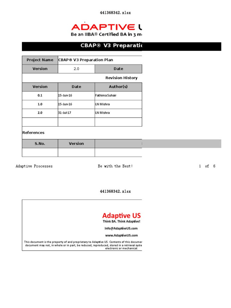 CBAP V3 Preparation Plan | PDF | Test (Assessment) | Communication
