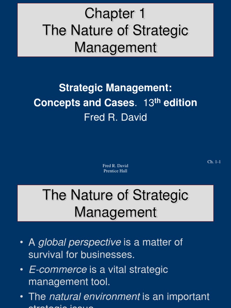 Strategic Management Chapter 1 Slide | PDF | Business Ethics ...