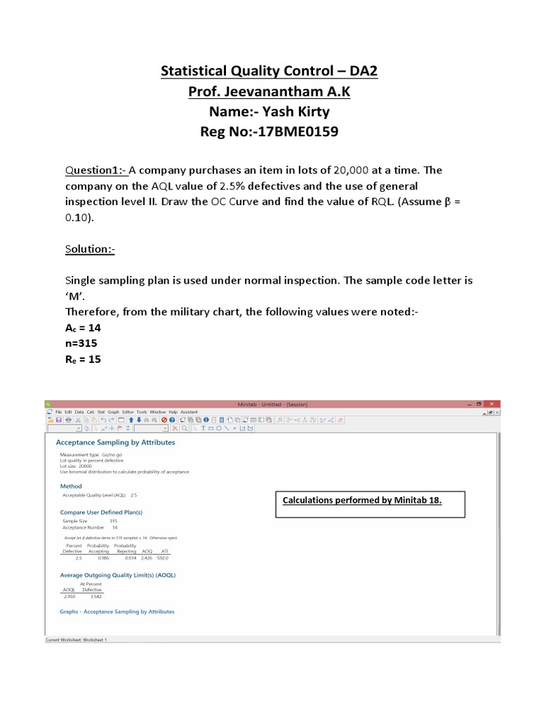 Statistical Quality Control | PDF
