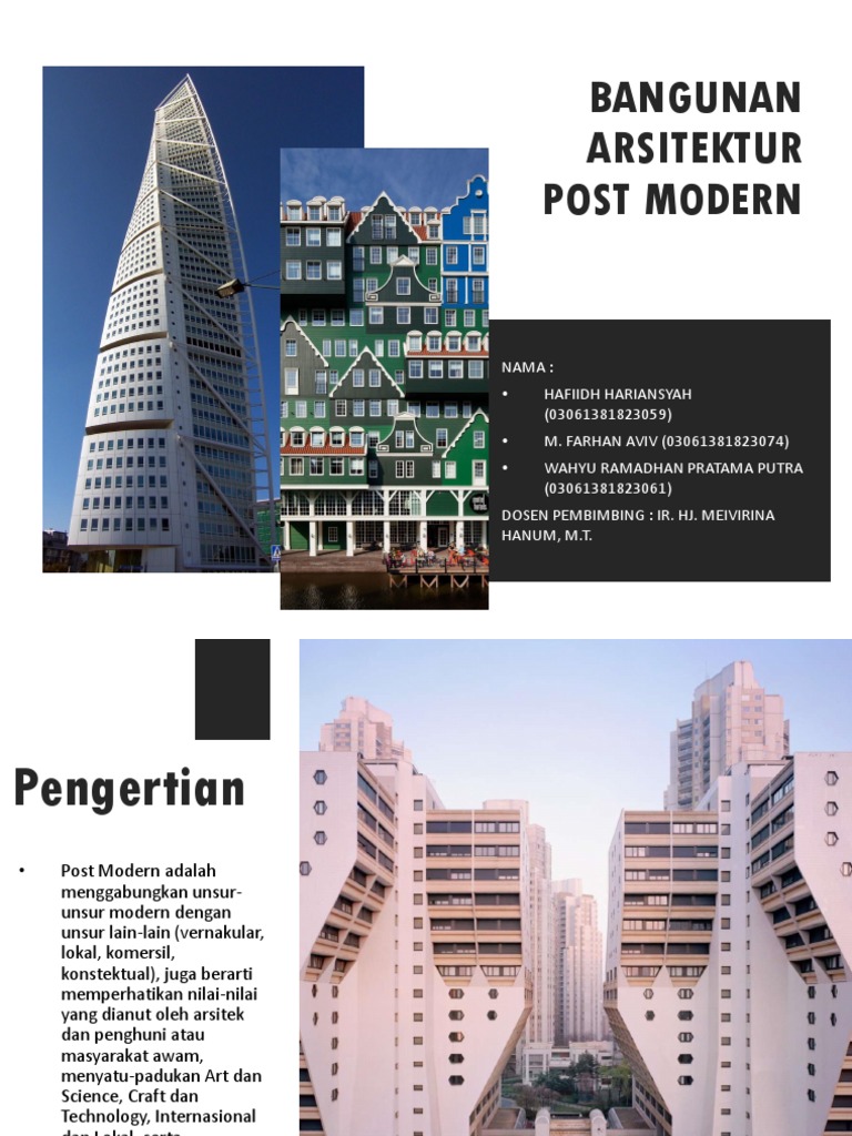 Bangunan Arsitektur Post Modern | PDF