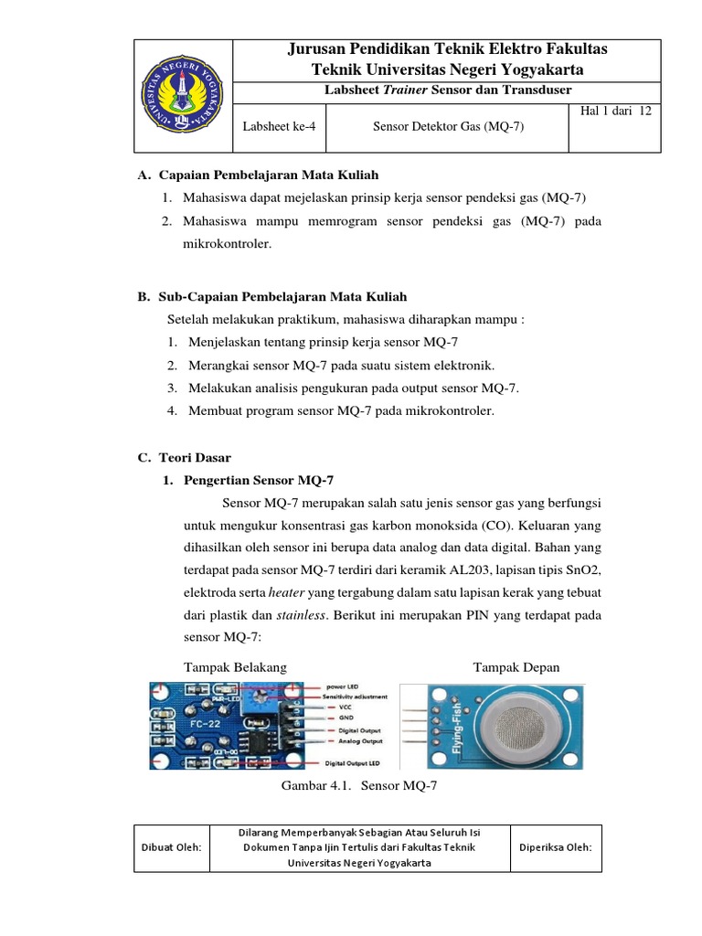4 Labsheet MQ-7 | PDF