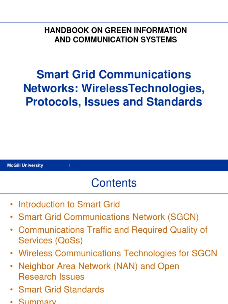 Smart Grid Wireless Communication | PDF | Smart Grid | Electrical Grid