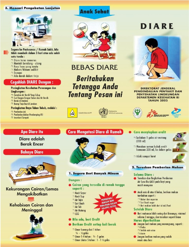 Leaflet Diare Kemenkes | PDF