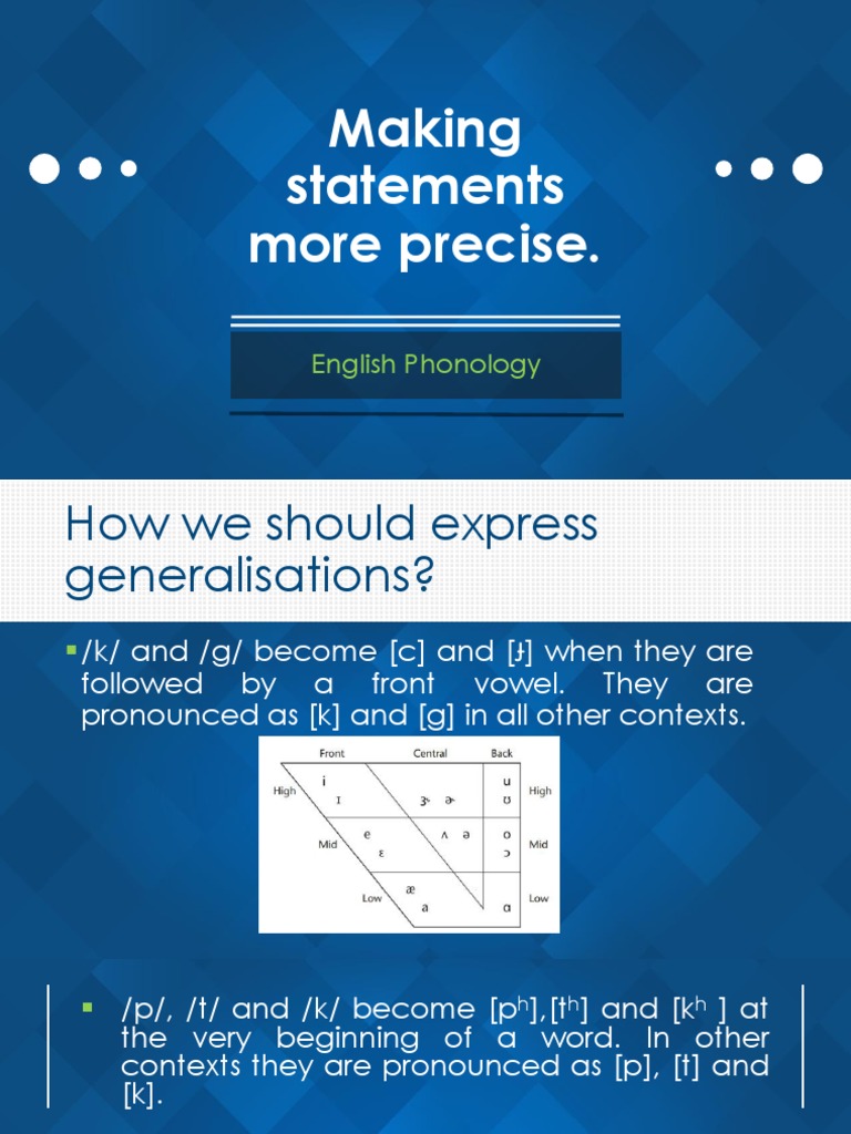 English Phonology: Sound Patterns Explained | PDF