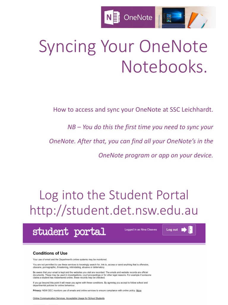 Syncing Your OneNote Notebooks | PDF