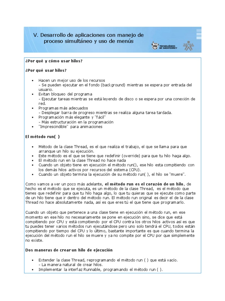 Introducción al uso de hilos de ejecución en Java: conceptos básicos y ... Introducción al uso de hilos de ejecución en Java: conceptos básicos y ...
