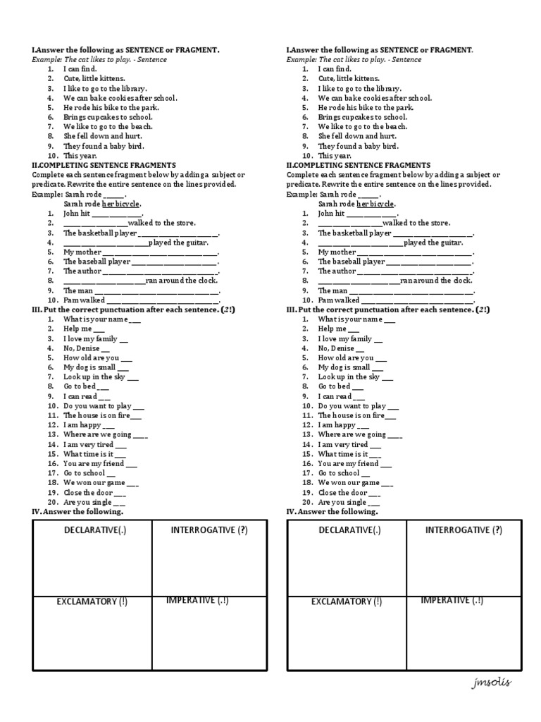 Example: The Cat Likes To Play. - Sentence Example: The Cat Likes To Play. - Sentence | PDF ...