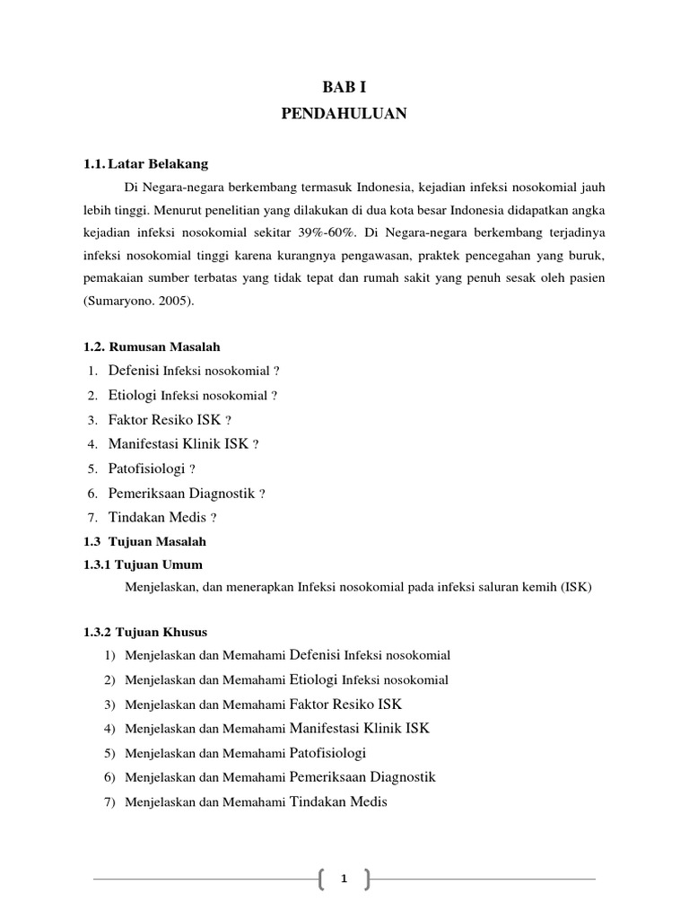 Askep Isk Infeksi Nosokomial | PDF