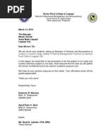 Sample Request Letter For Thesis Adviser | PDF | Academia | Educational ...