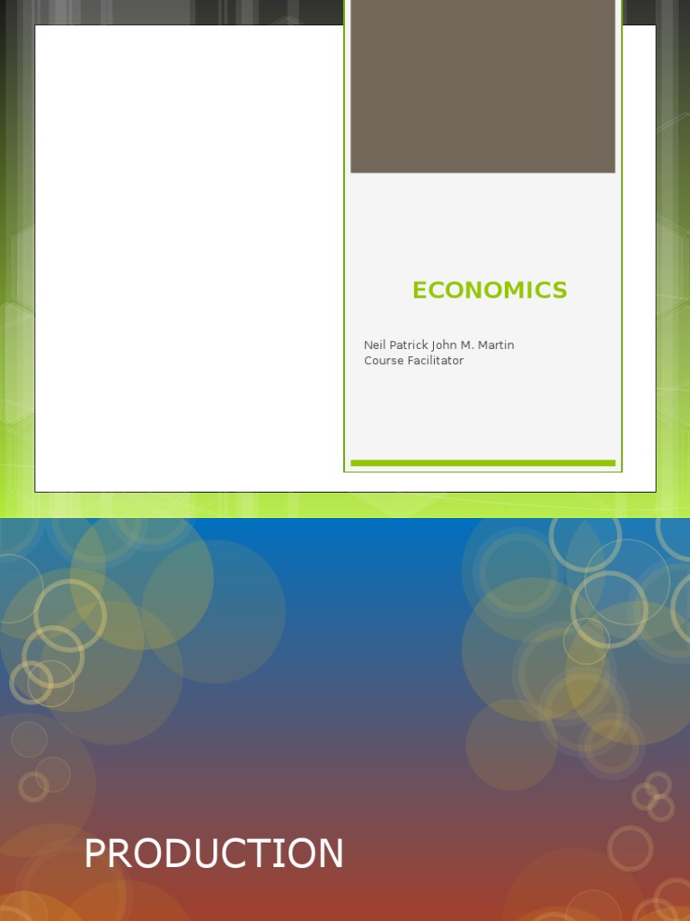 Economics Powerpoint For Finals | PDF | Forecasting | Linear Trend ...