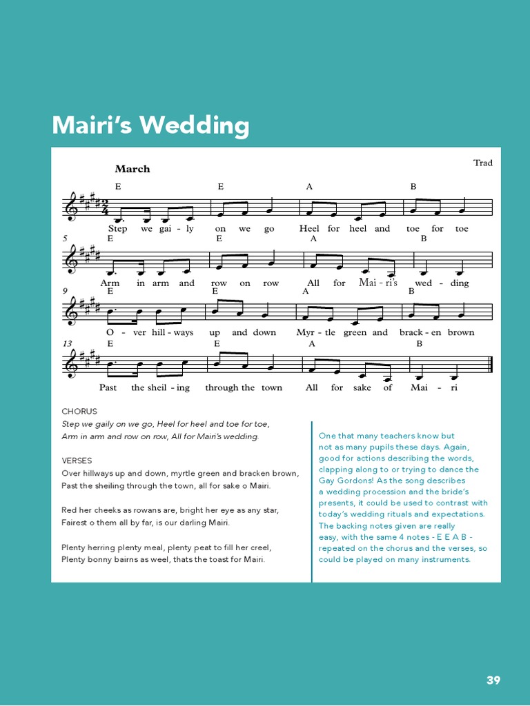 Mairi's Wedding | PDF | Wedding