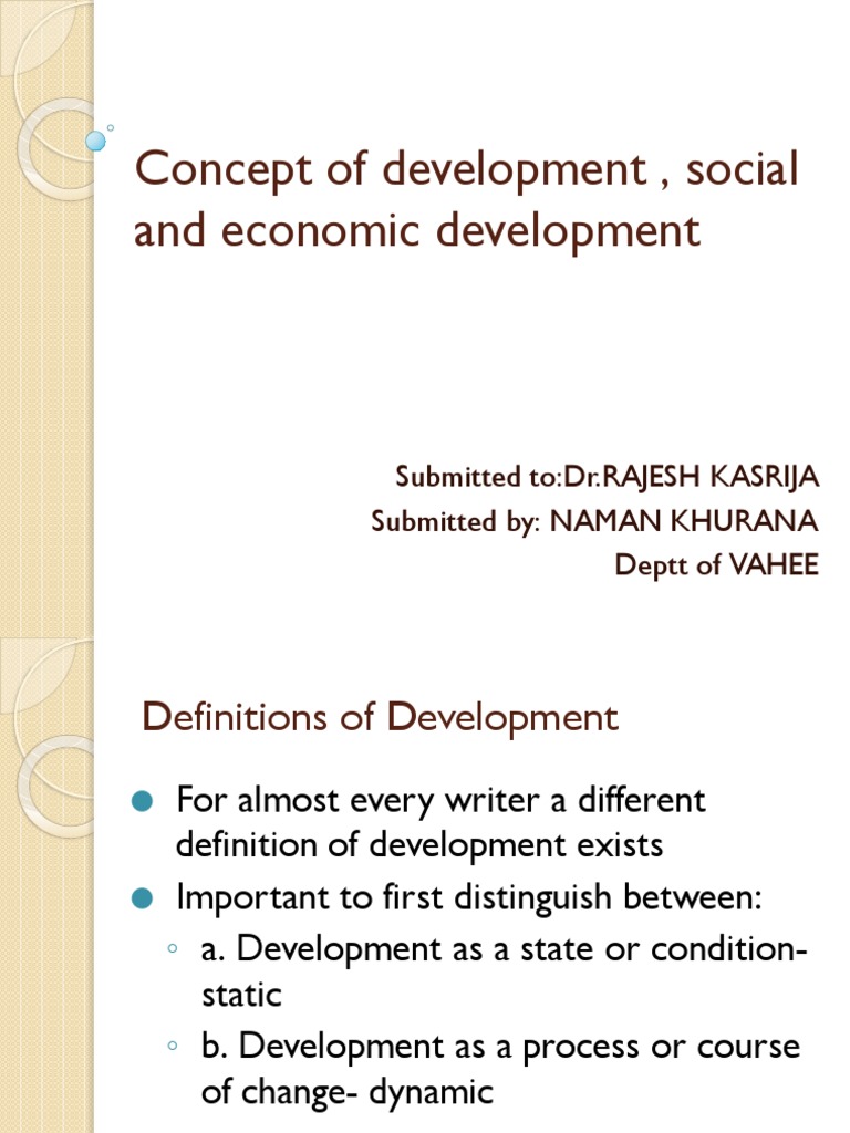 CONCEPT OF Development PDF | PDF | Economic Development | Society