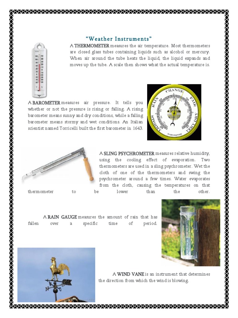 Weather Instruments | PDF | Weather | Wound
