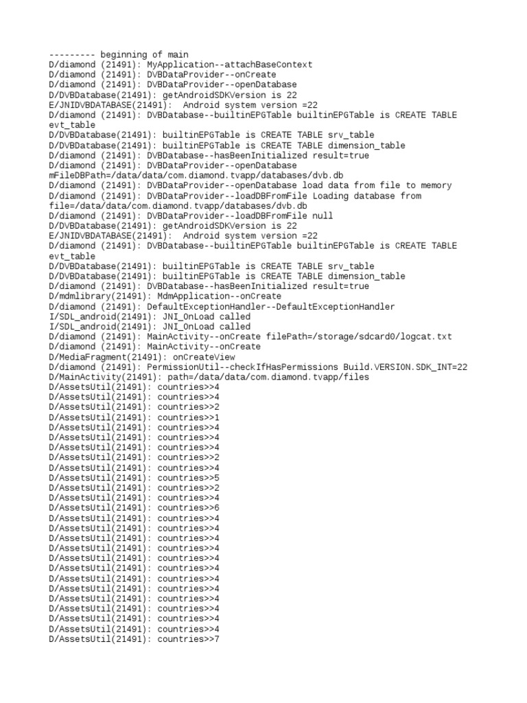 Logcat | PDF | Computing | Software