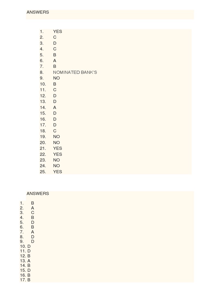 ANSWERS To CDCS Question Bank | PDF