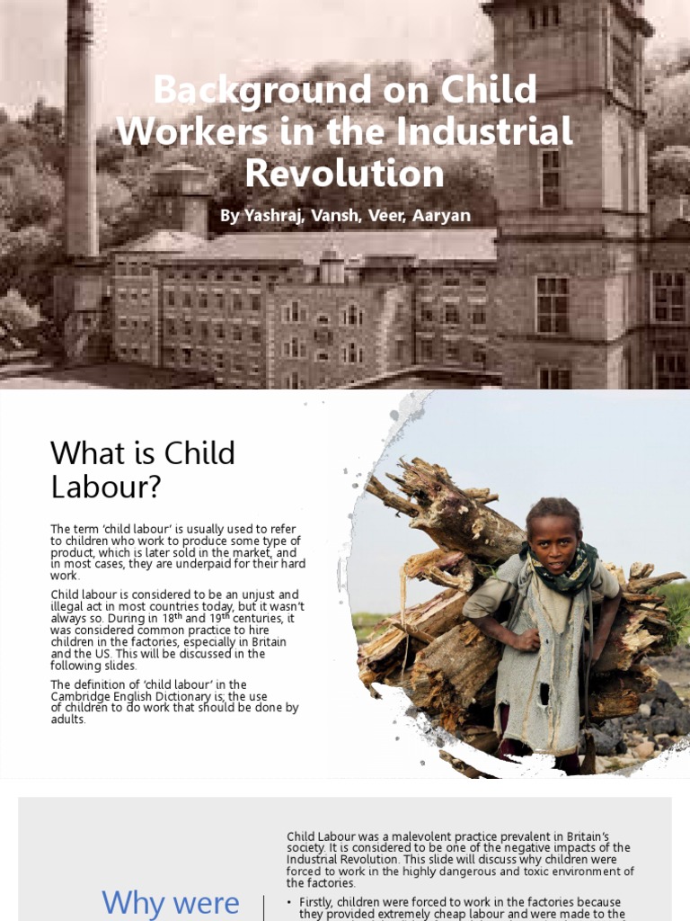 Child Labour in Factories During Industrial Revolution | PDF ...