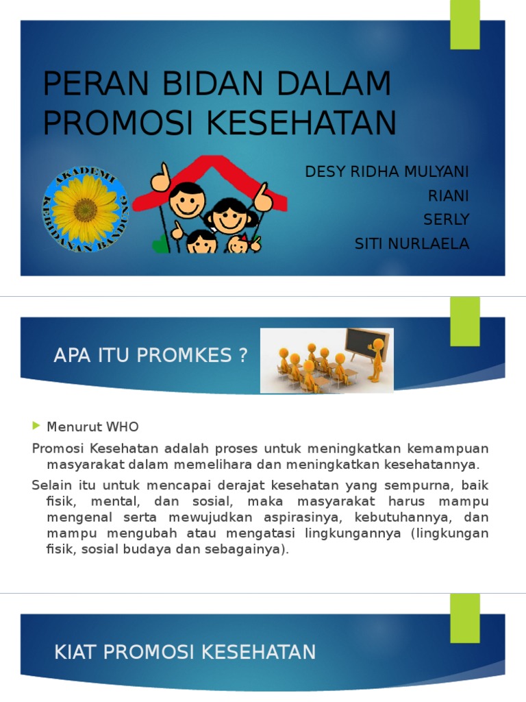 Peran Bidan Dalam Promosi Kesehatan Pdf