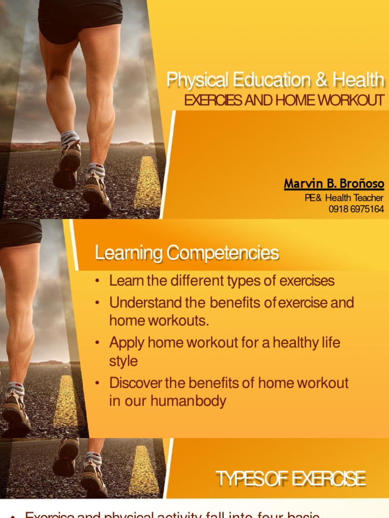 Types of Home Exercises Explained | PDF | Arm | Strength Training
