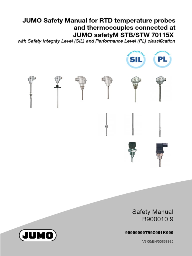 Jumo Safety Manual For RTD Temperature Probes and Thermocouples ...