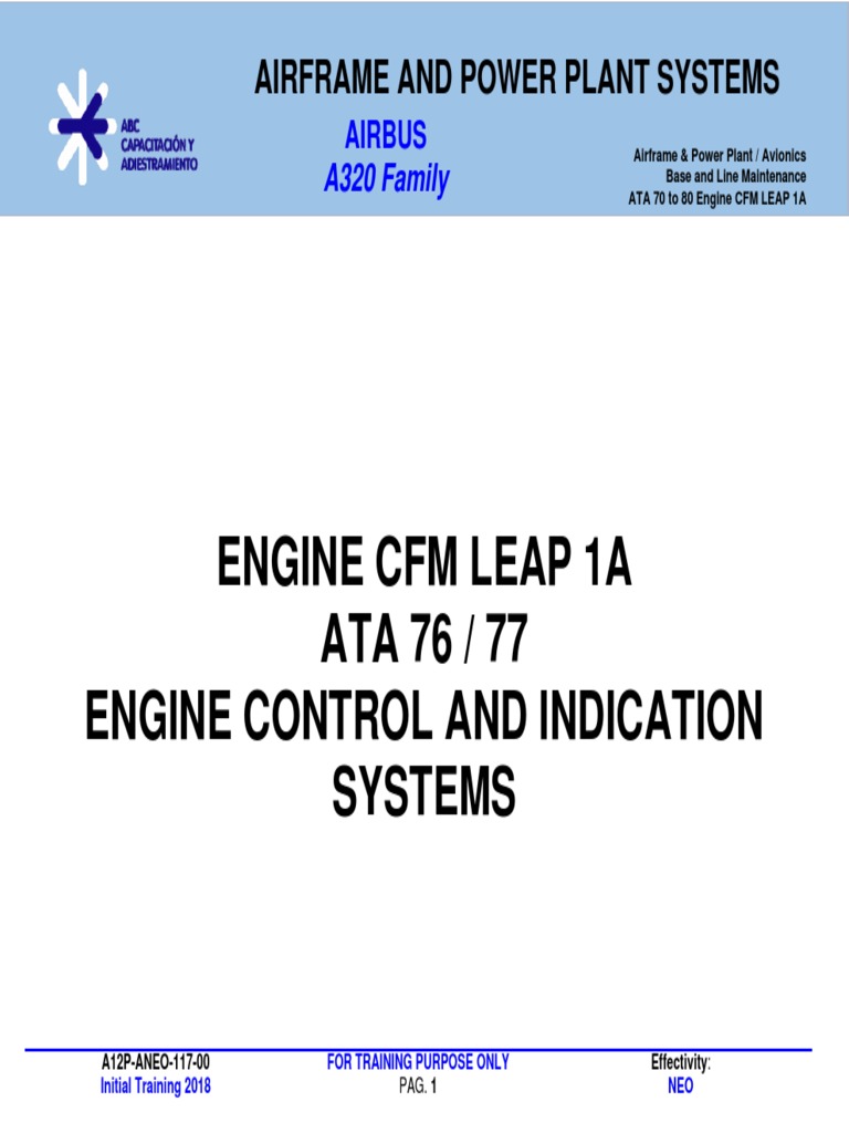 Engine Control and Indication Systems on the Airbus A320 Family ...