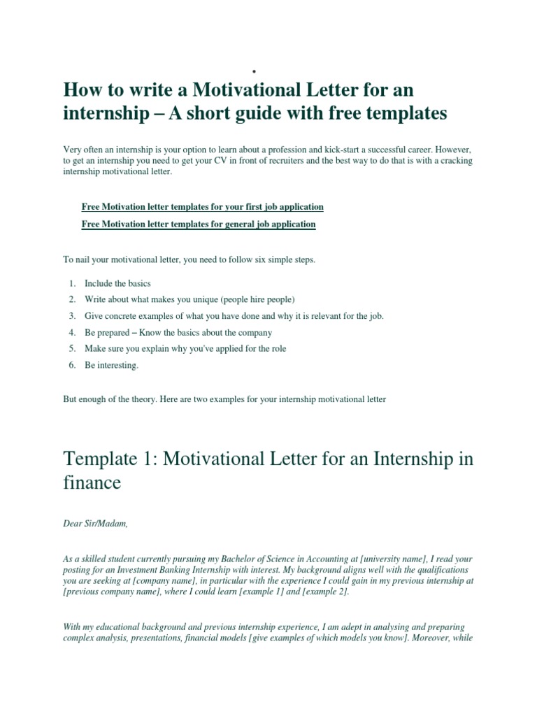 Sample Letters of Expression of Interest | PDF | Motivation | Motivational