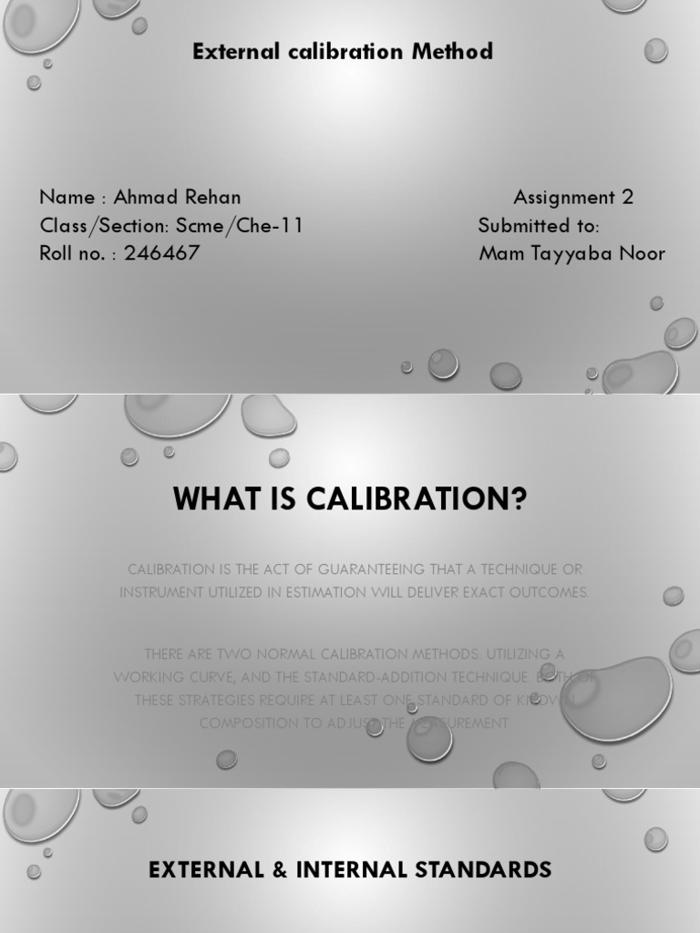 External Calibration Method | Download Free PDF | Calibration ...